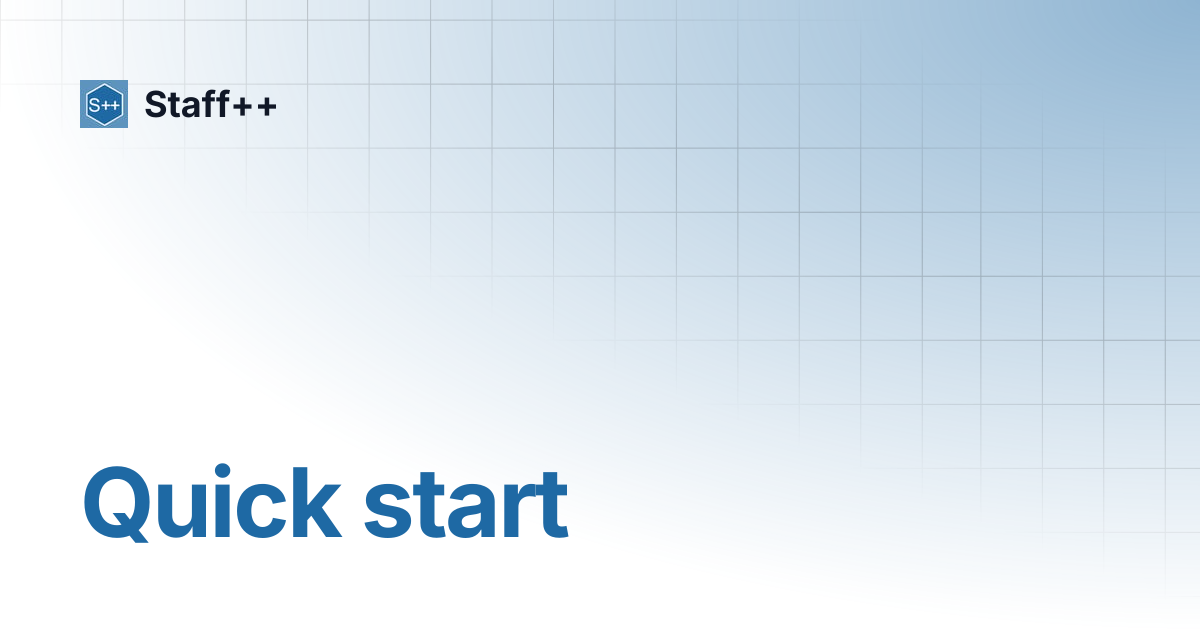 Quick start