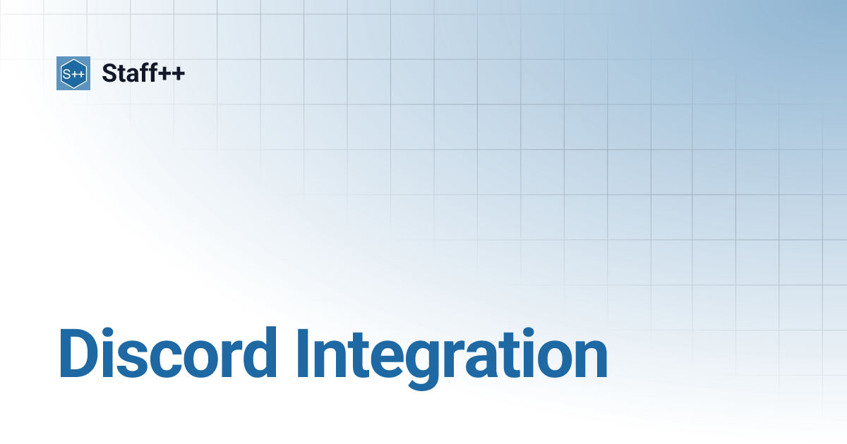 Discord Integration | Staff++
