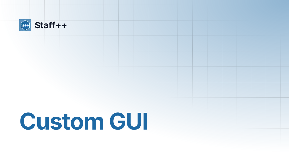 Custom GUI