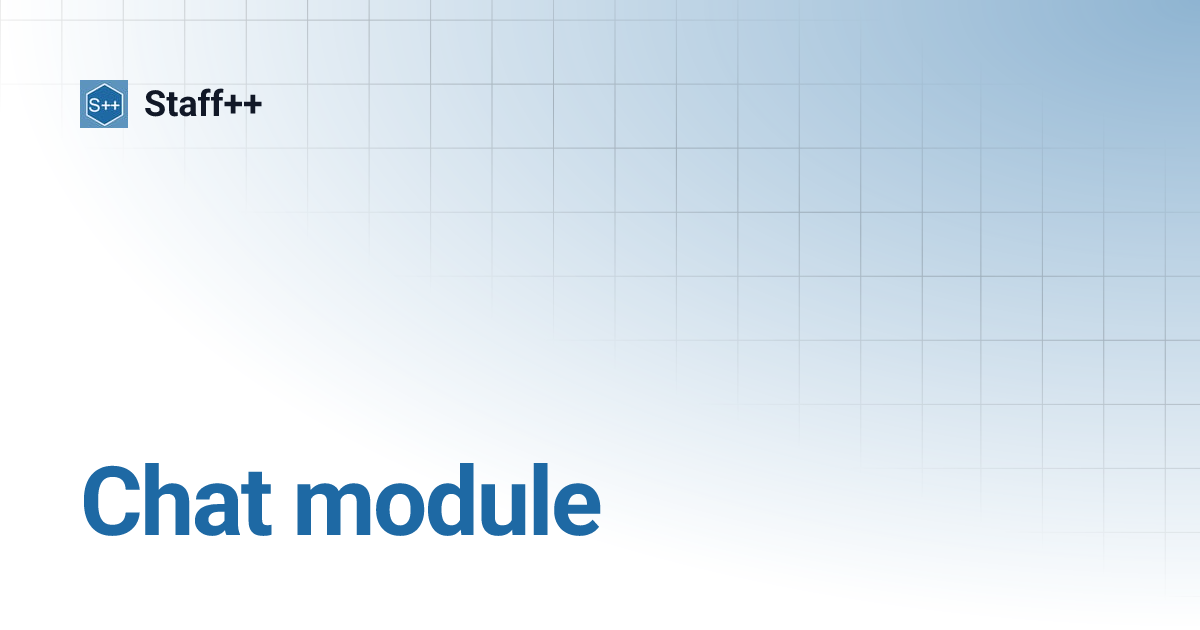 Chat module | Staff++